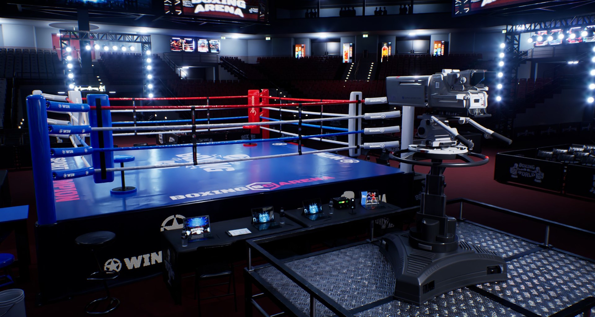 BOXING ARENA STADIUM Game Ready Complete Asset Pack 3D model ...