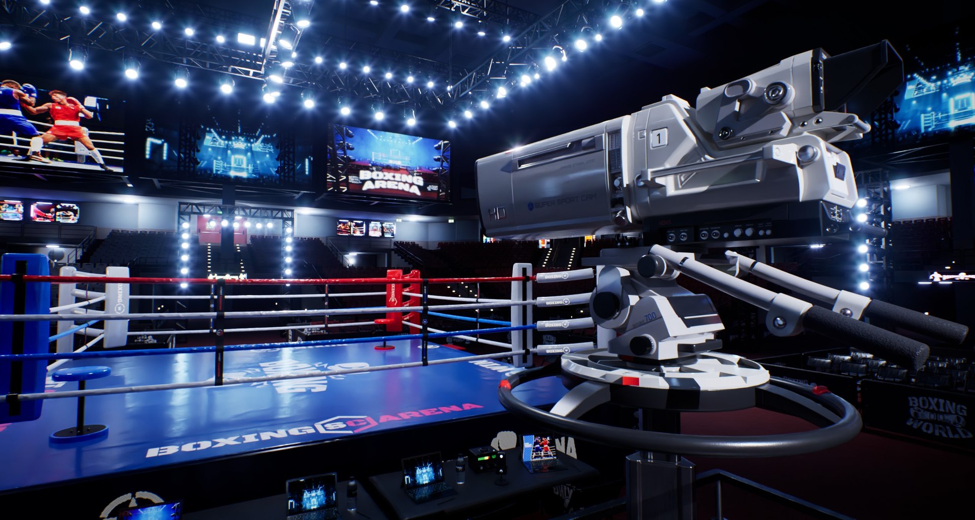 BOXING ARENA STADIUM Game Ready Complete Asset Pack 3D Model ...
