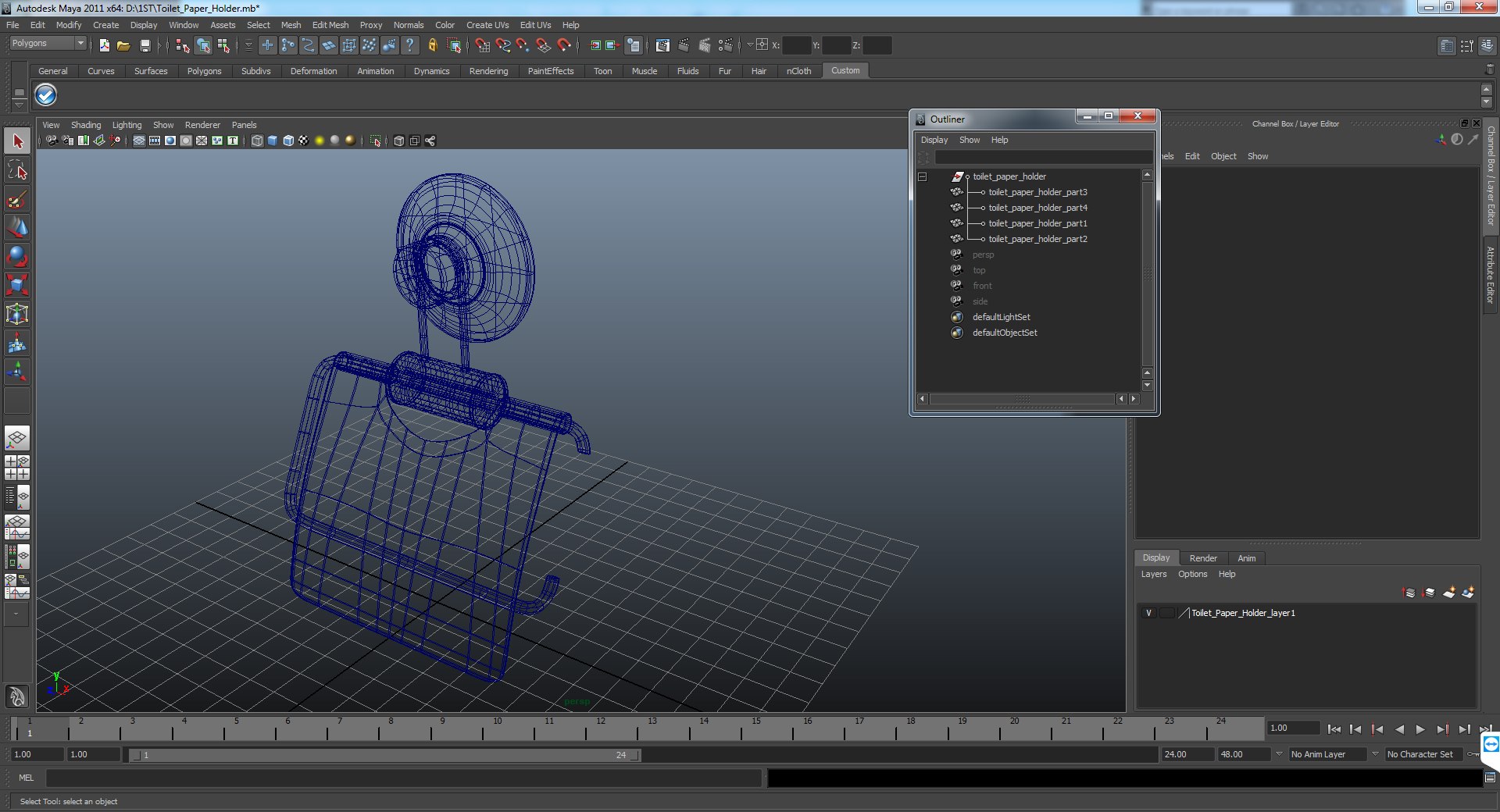 Toilet paper holder 3D model - TurboSquid 1214123