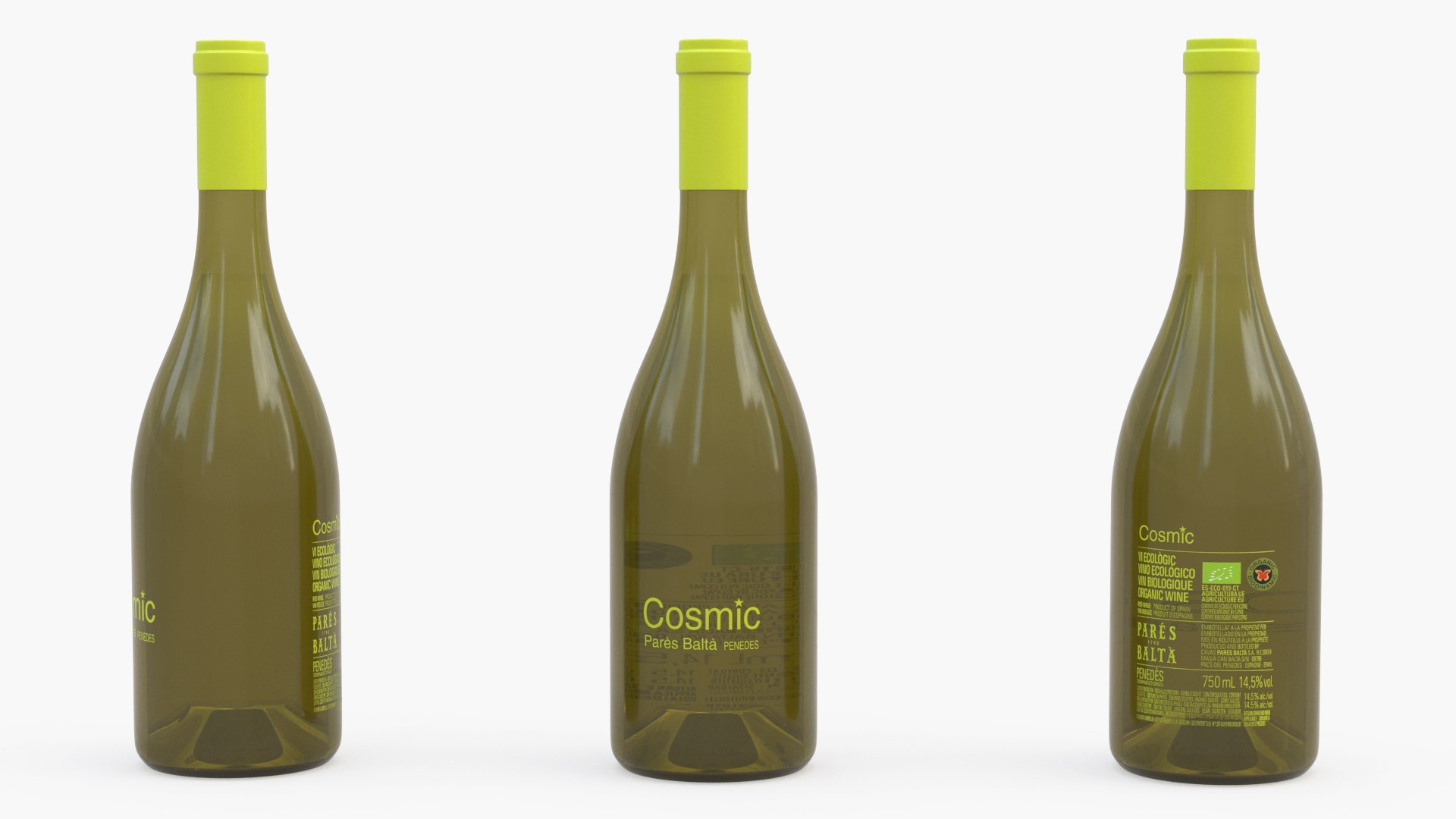 Cosmic Pares Balta Wine Bottle 3D - TurboSquid 2314020