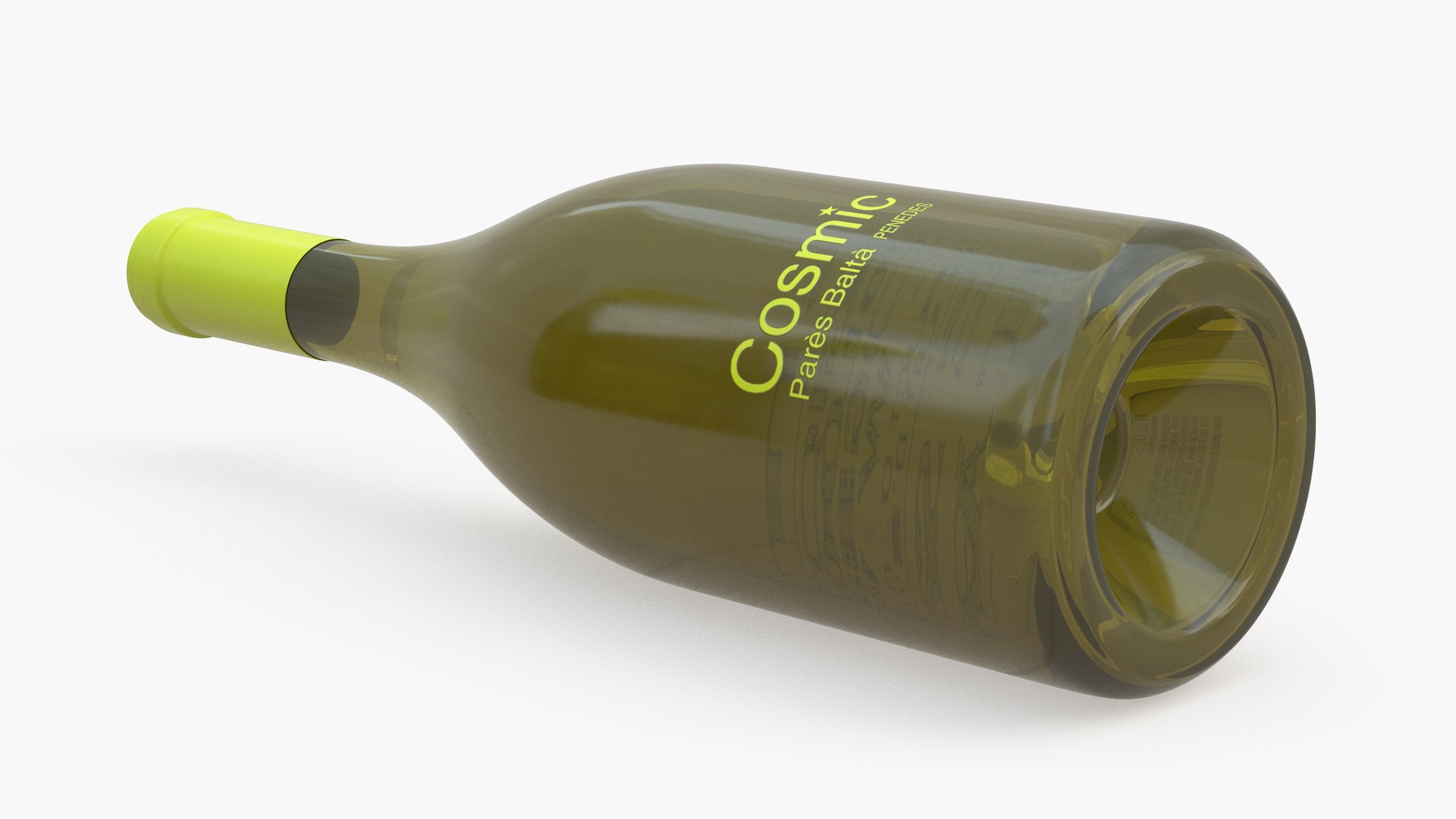 Cosmic Pares Balta Wine Bottle 3D - TurboSquid 2314020
