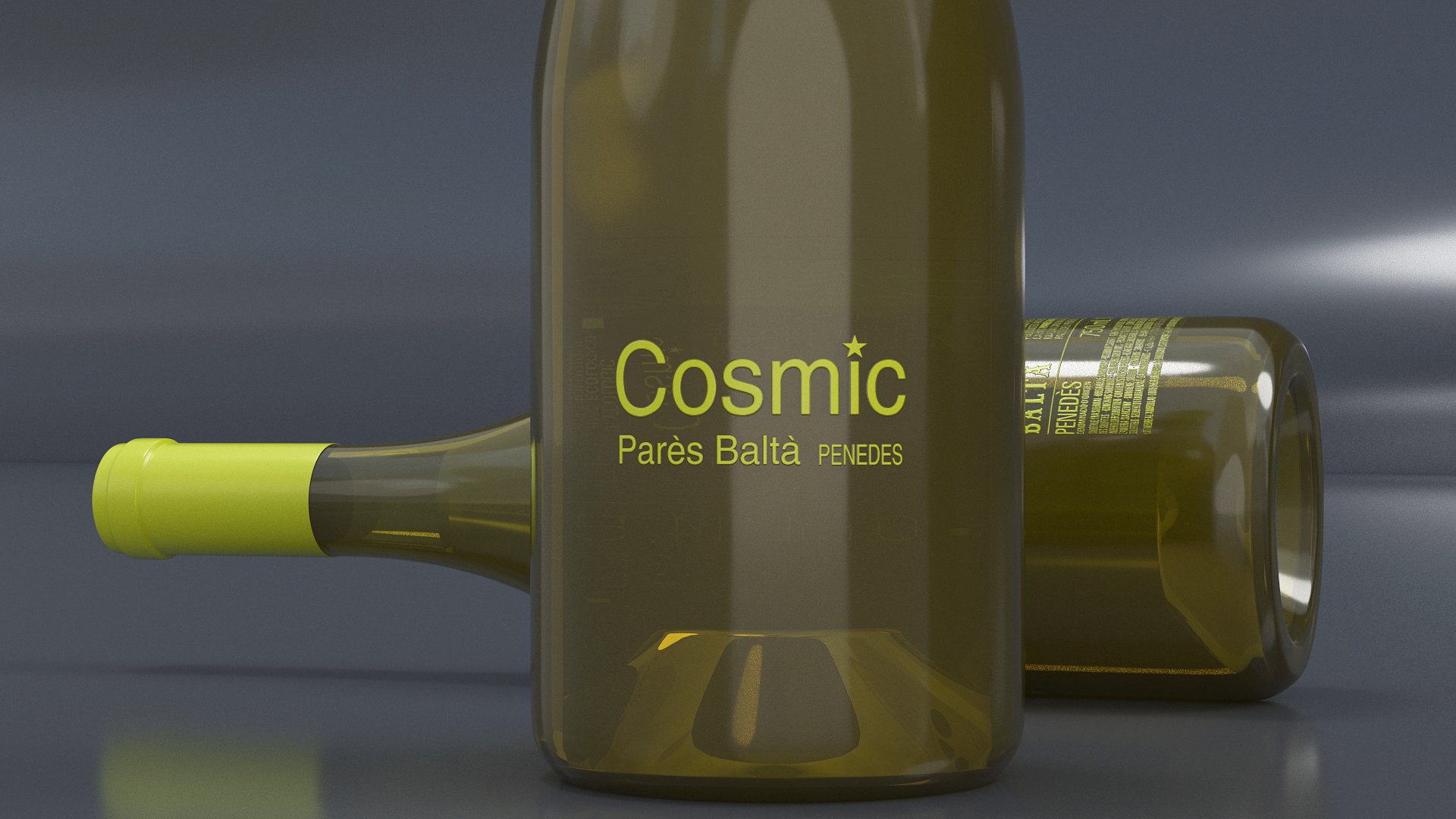 Cosmic Pares Balta Wine Bottle 3D - TurboSquid 2314020