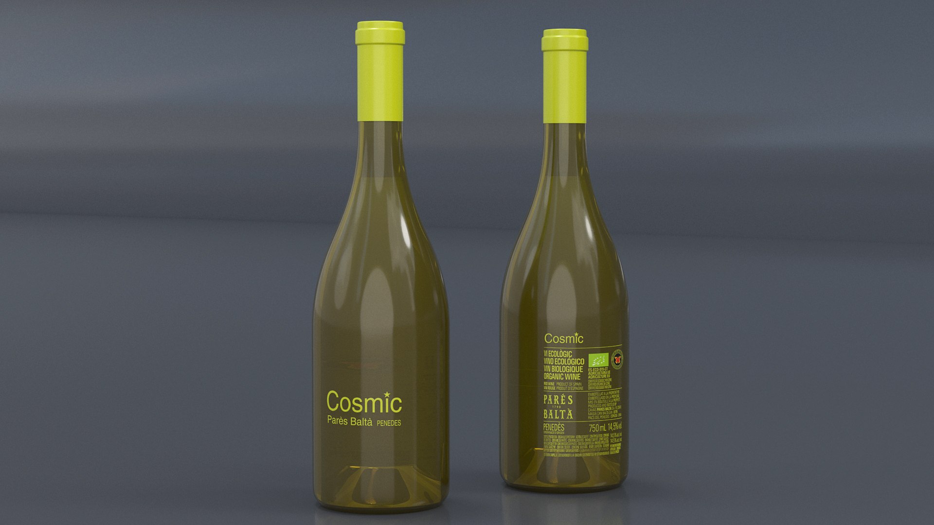 Cosmic Pares Balta Wine Bottle 3D - TurboSquid 2314020