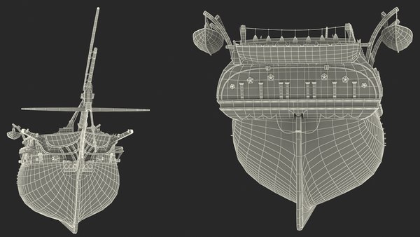Fregat Wooden Hull 3D model - TurboSquid 1845837