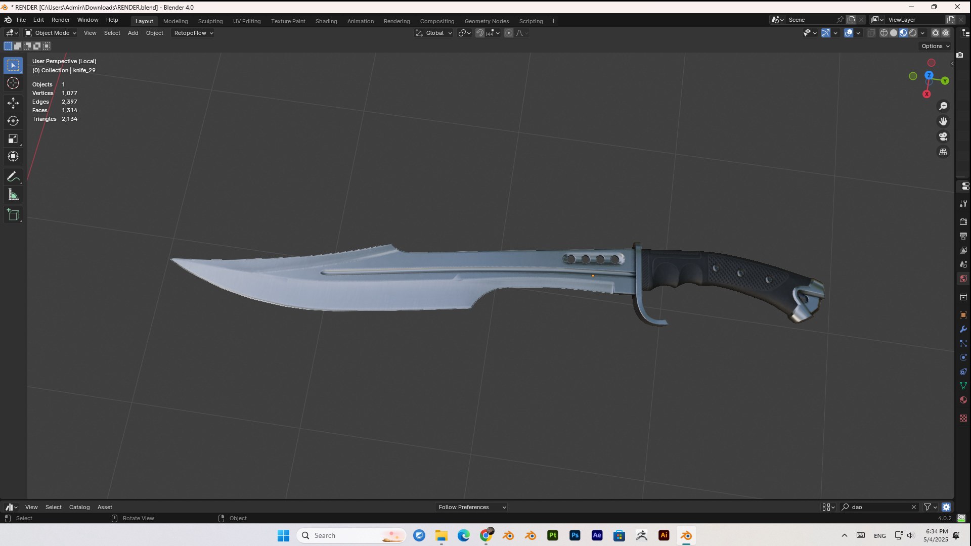 3D 30 Realistic Knives Pack PBR 4k - TurboSquid 2401896