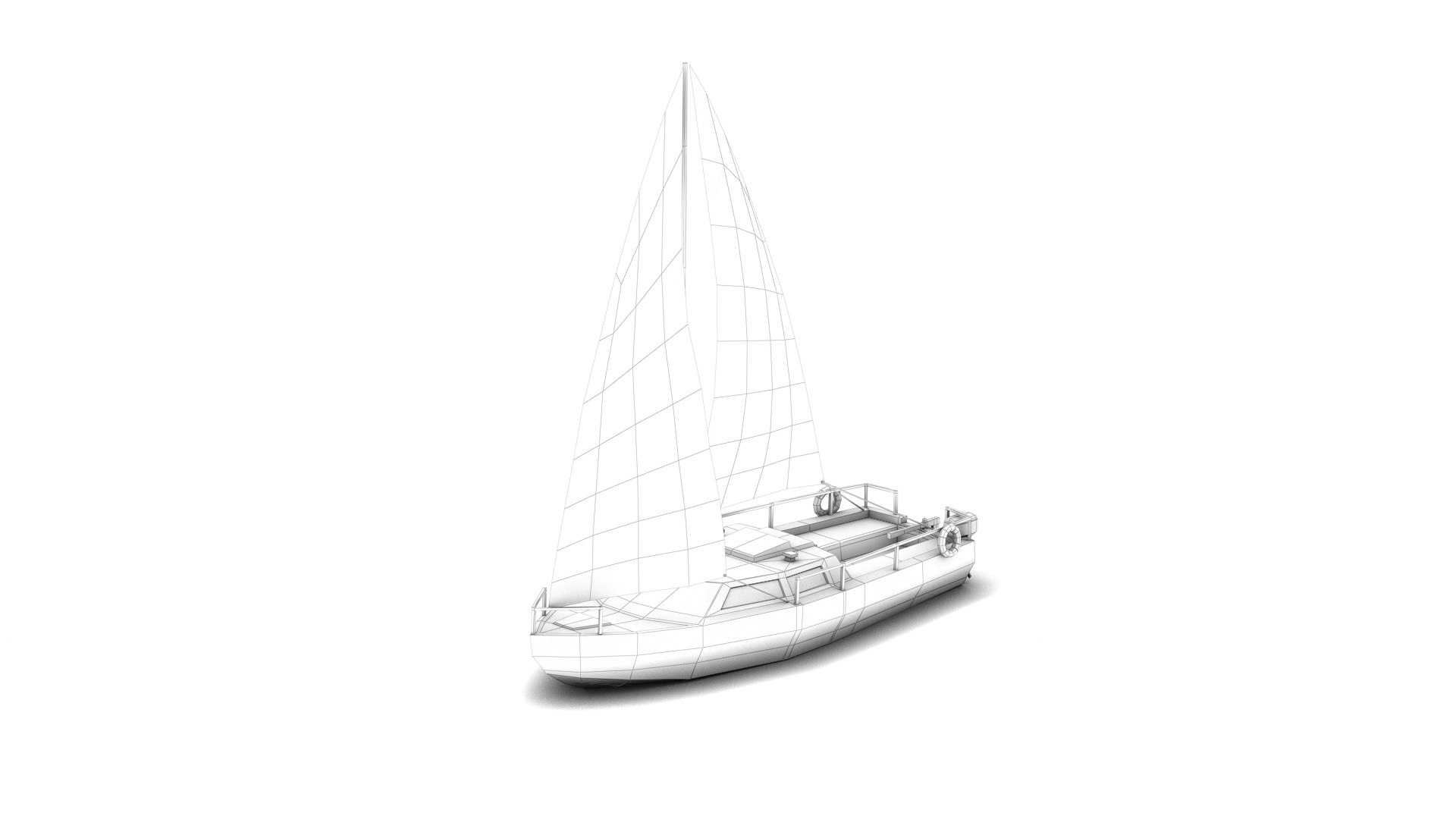 Sailboat 3D Model - TurboSquid 2157921