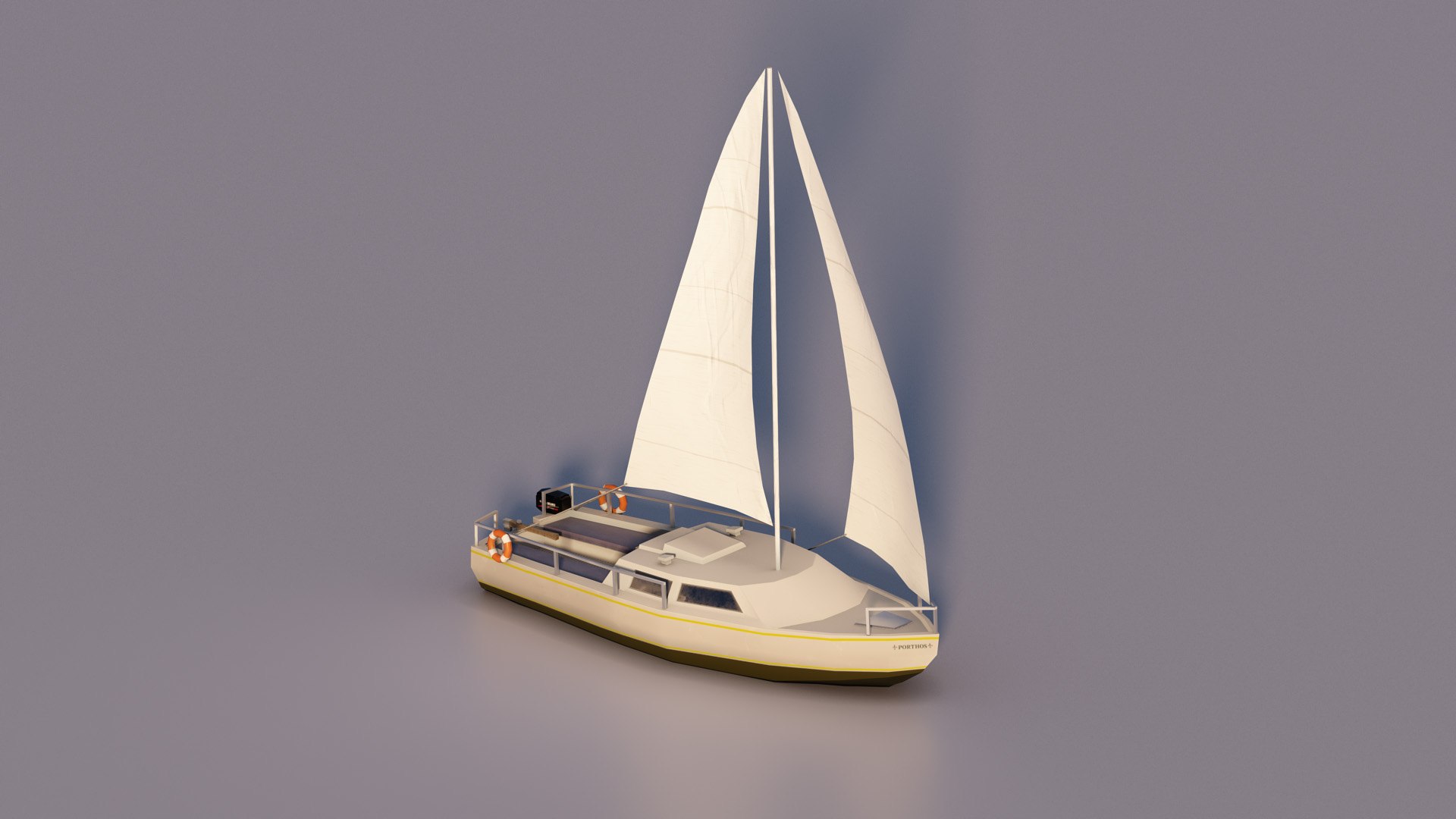 Sailboat 3D Model - TurboSquid 2157921