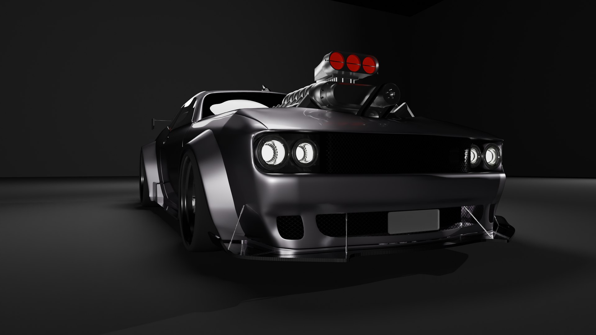 3D Model Modified Dodge Challenger - TurboSquid 2421729