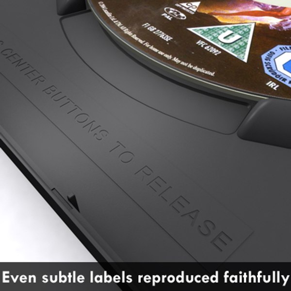 dvd box disk case 3d model
