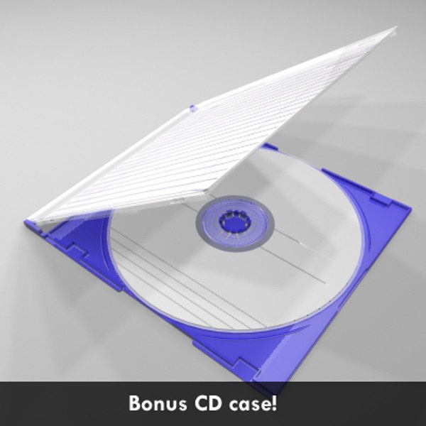 dvd box disk case 3d model