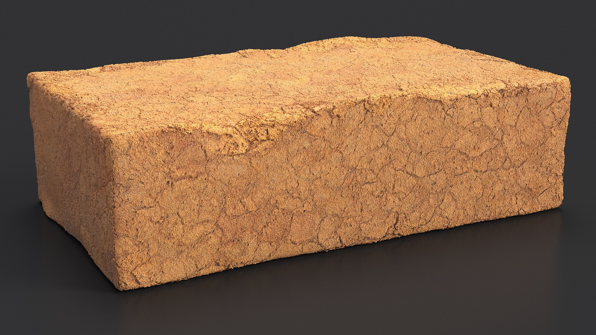3D Model Handmade Clay Brick - TurboSquid 2109453