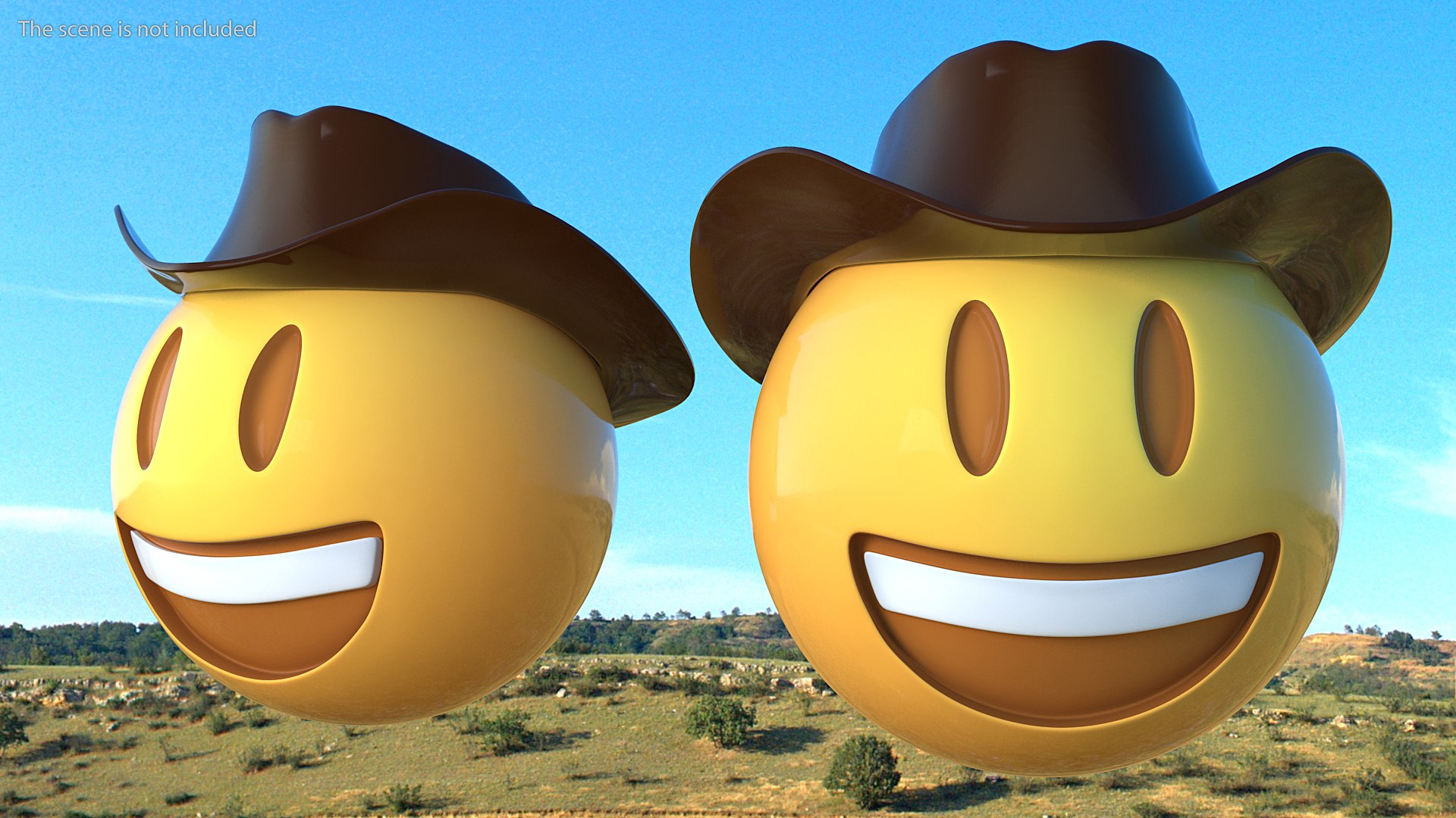 Cowboy emoji 3D model - TurboSquid 1530696