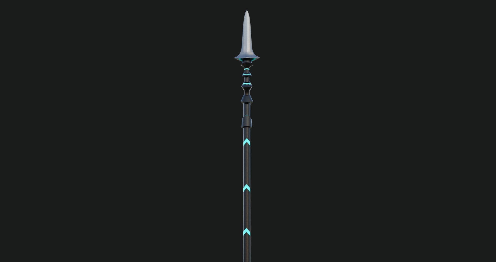 3D Fantasy Spear Glow GameReady Unity UE 4 Arnold V-Ray Textures ...