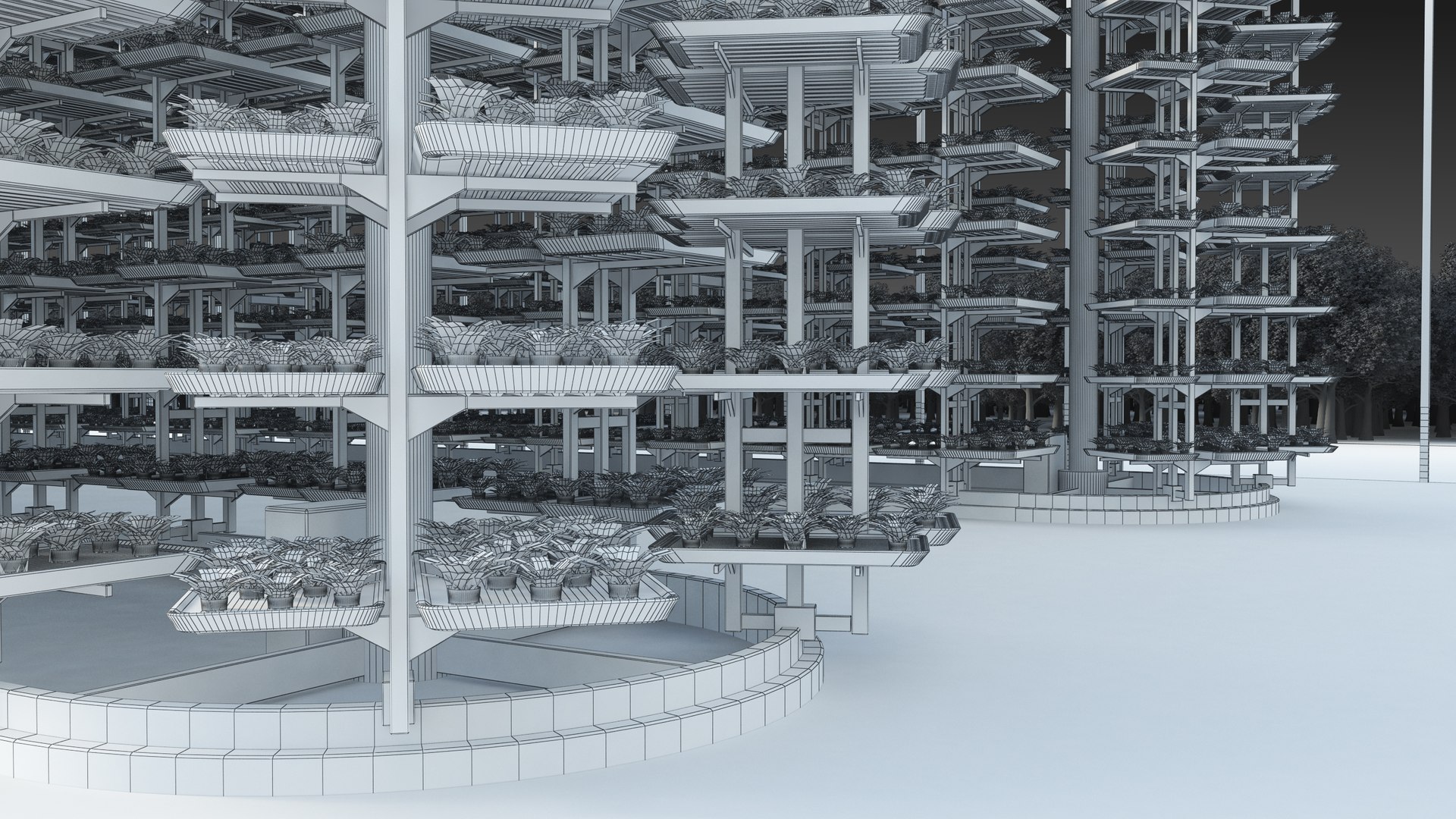 3D Hydroponics Vertical Farm 09 - TurboSquid 1883824