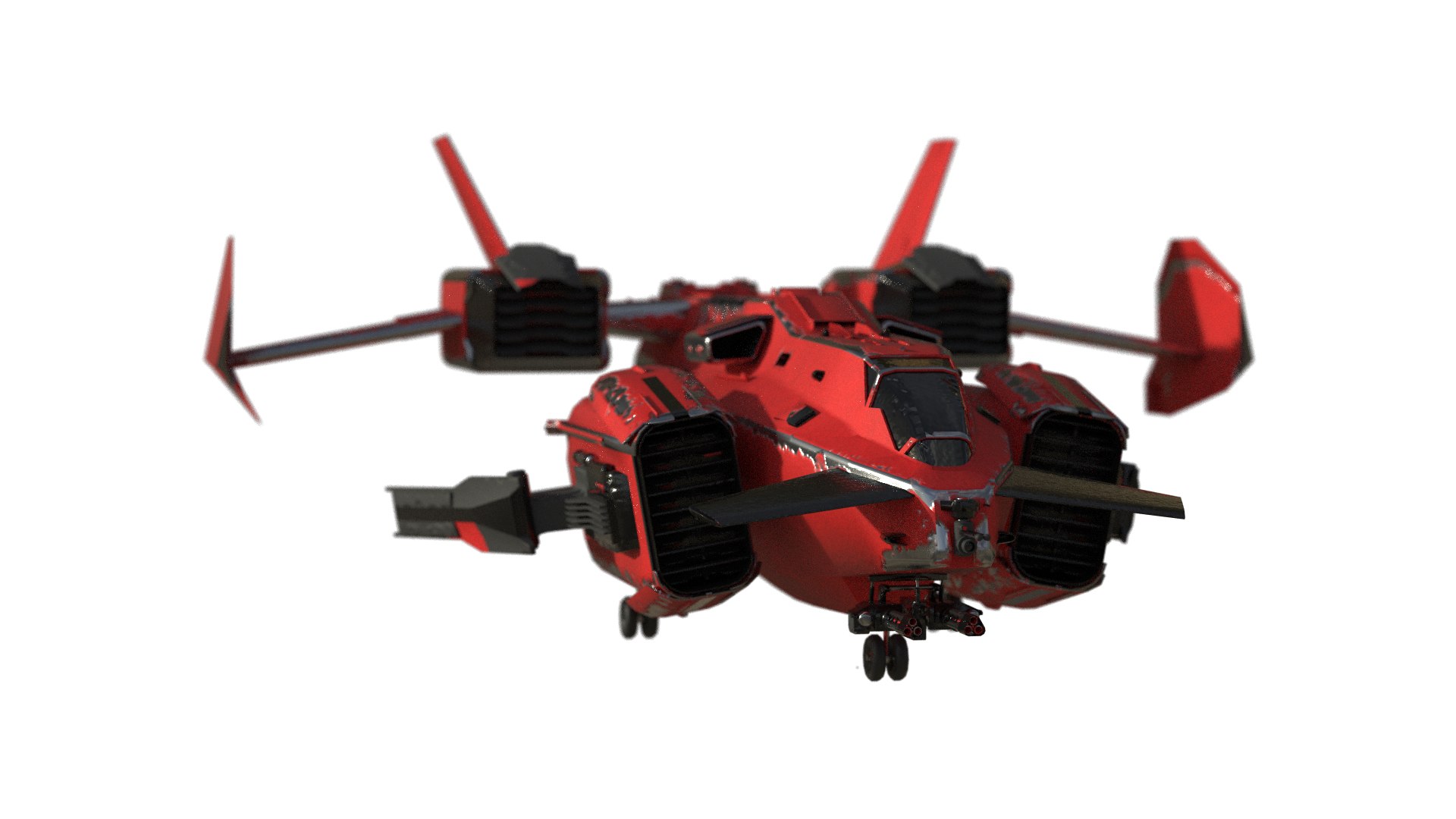 Vtol Ship 3D Model - TurboSquid 1212228