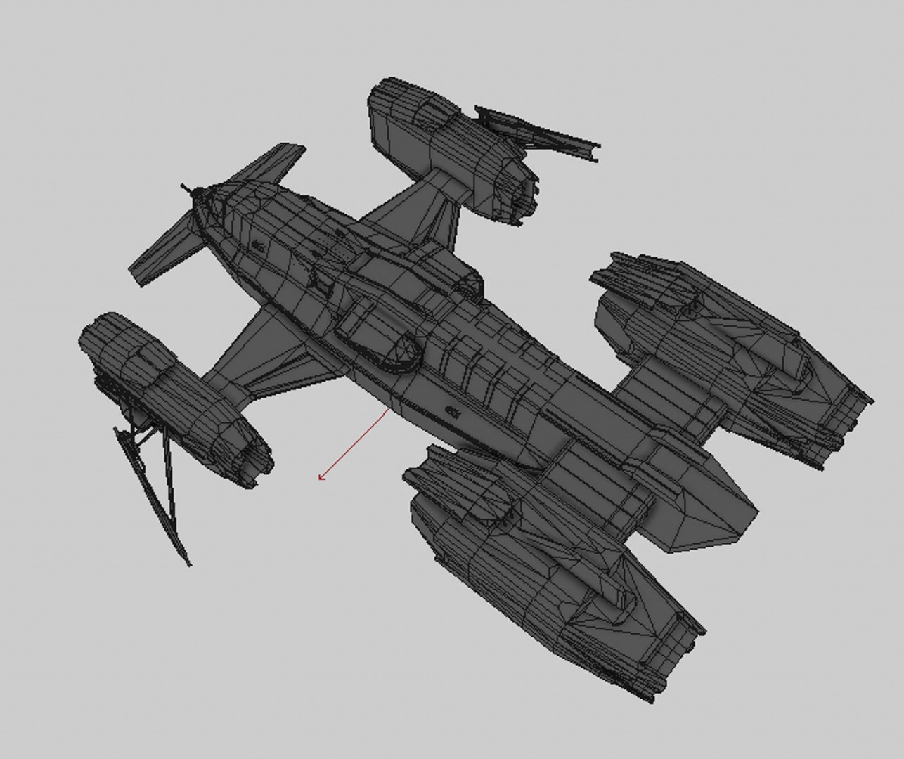 Vtol Ship 3D Model - TurboSquid 1212228