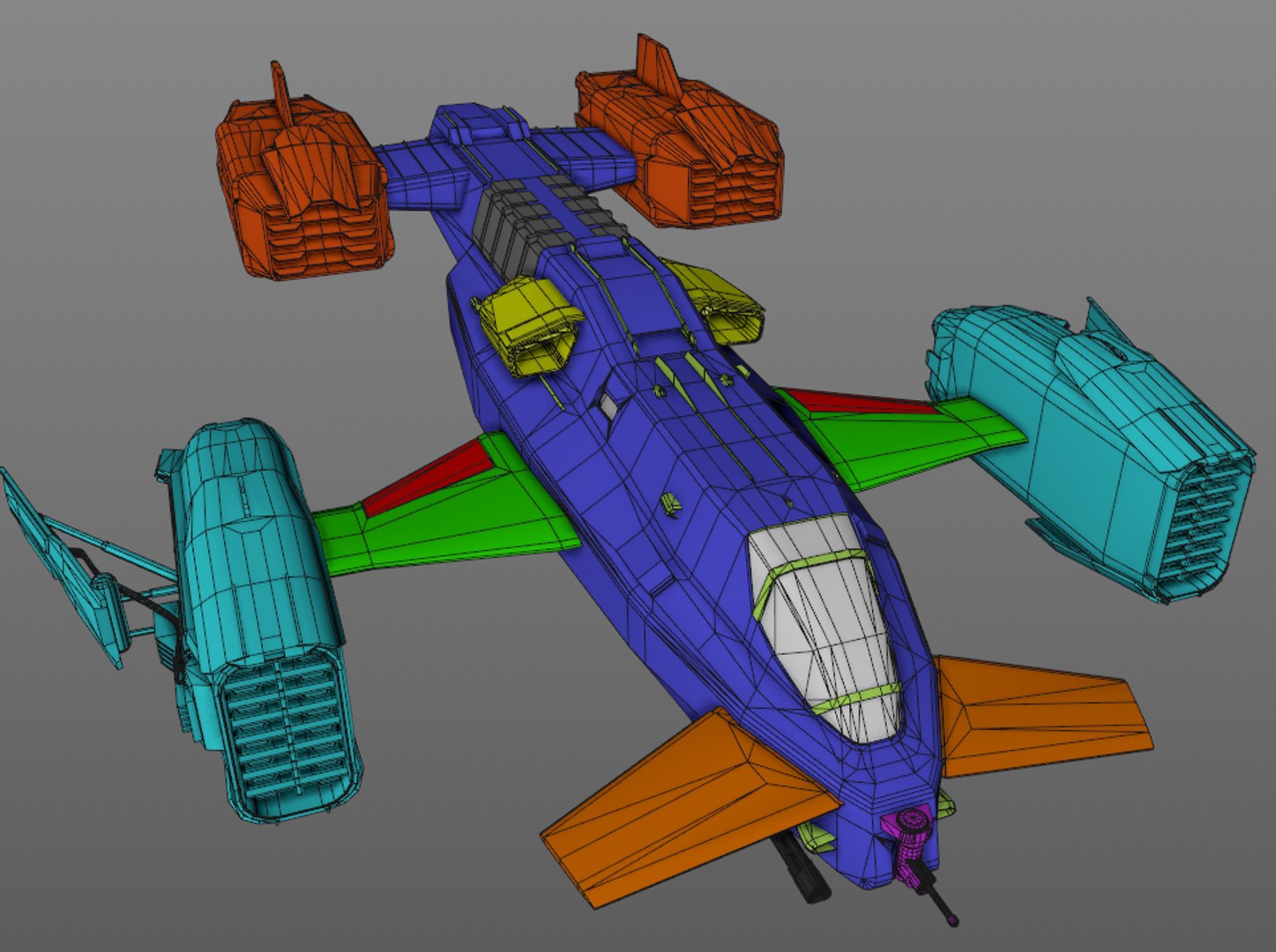 Vtol Ship 3D Model - TurboSquid 1212228