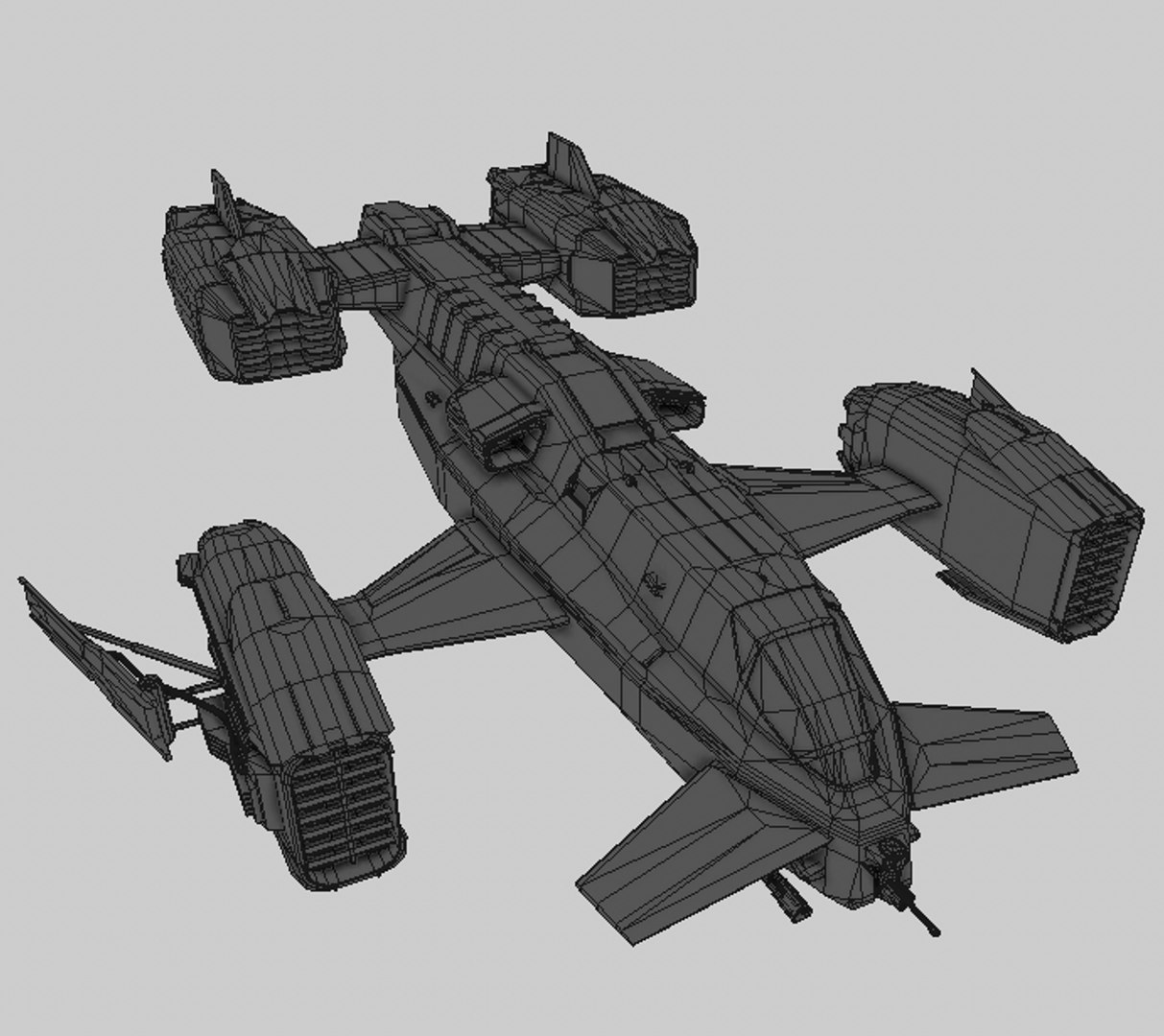 Vtol Ship 3D Model - TurboSquid 1212228