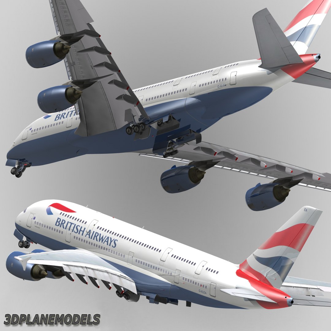 3d Airbus A380-800