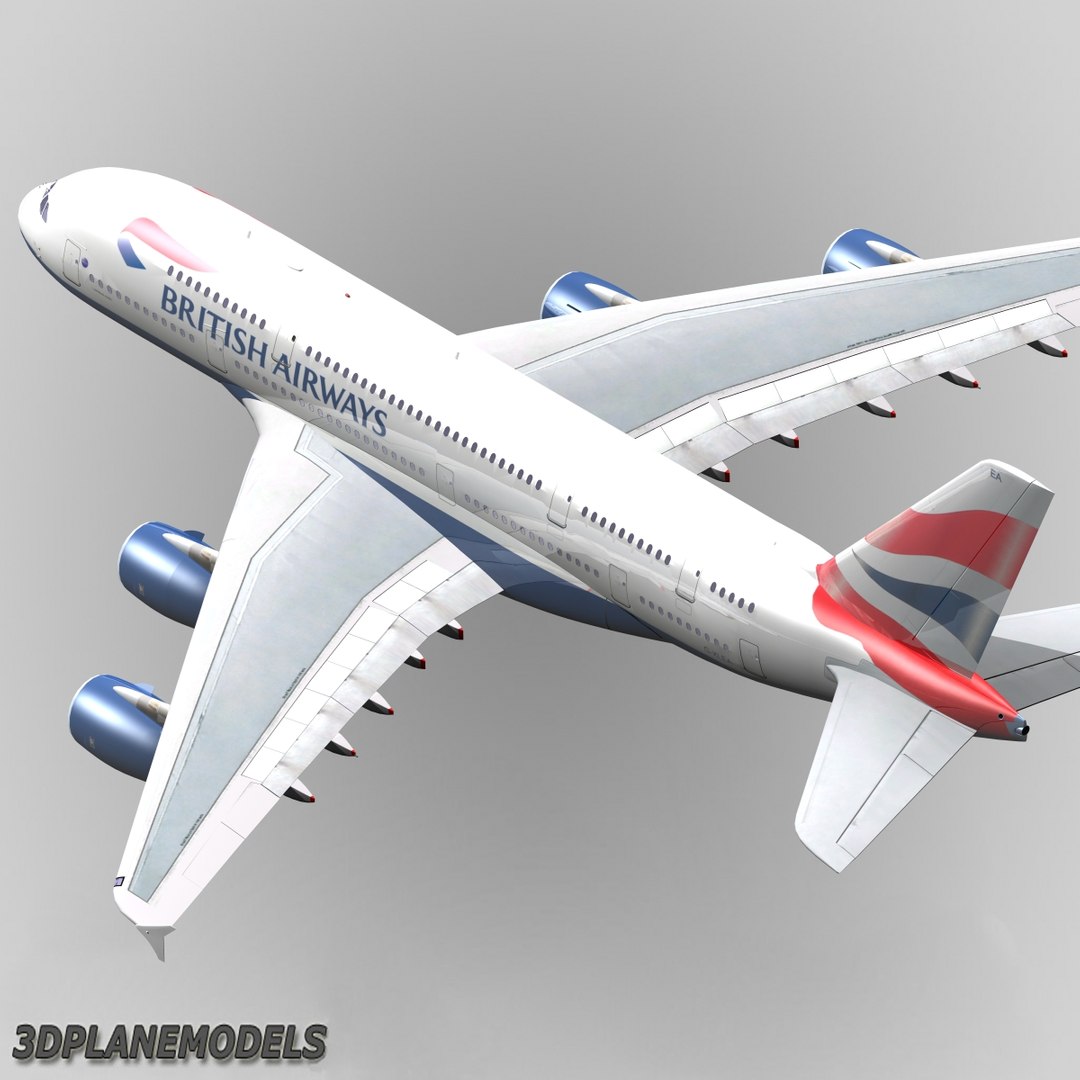 3d Airbus A380-800