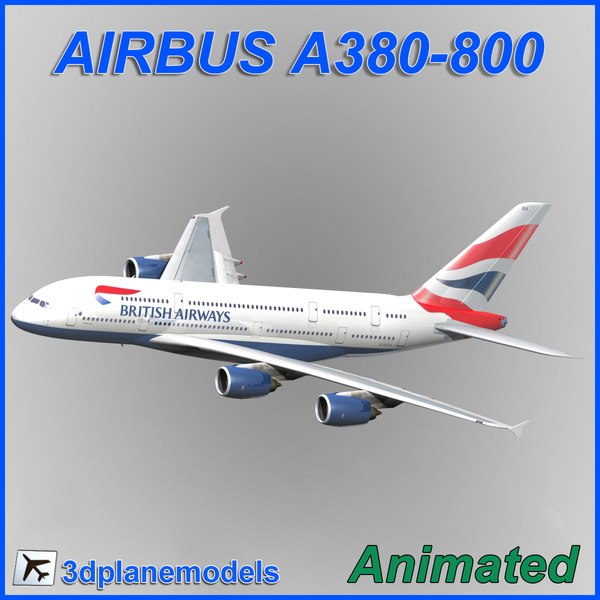 Airbus A380-800 3D Models for Download | TurboSquid