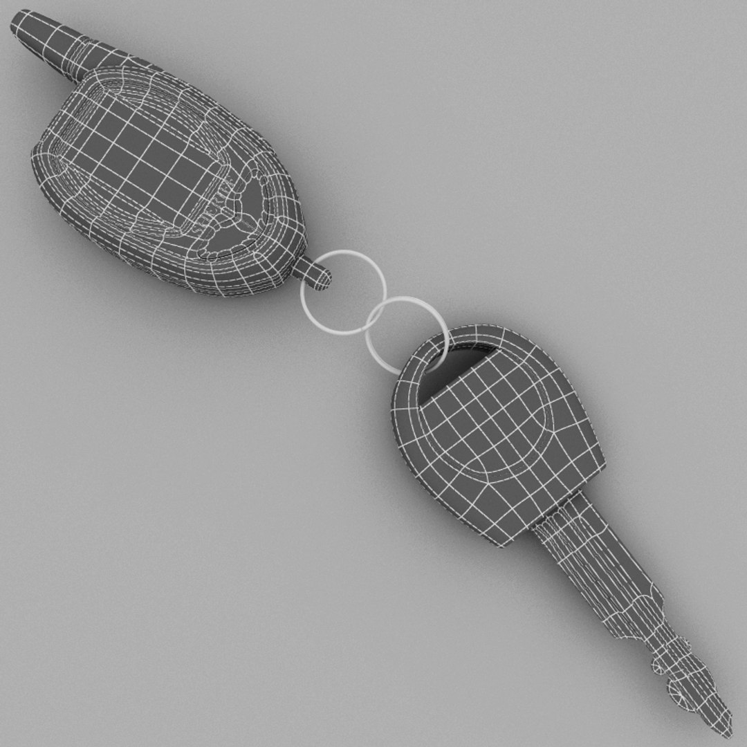 car key remote v2 3d model