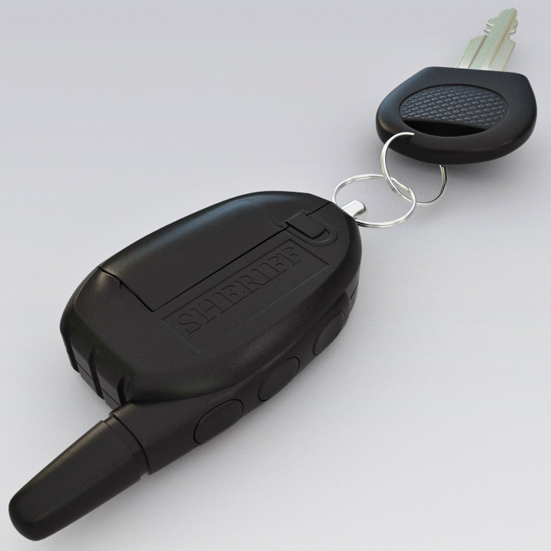 car key remote v2 3d model
