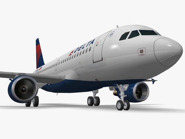 3d model airbus delta air lines