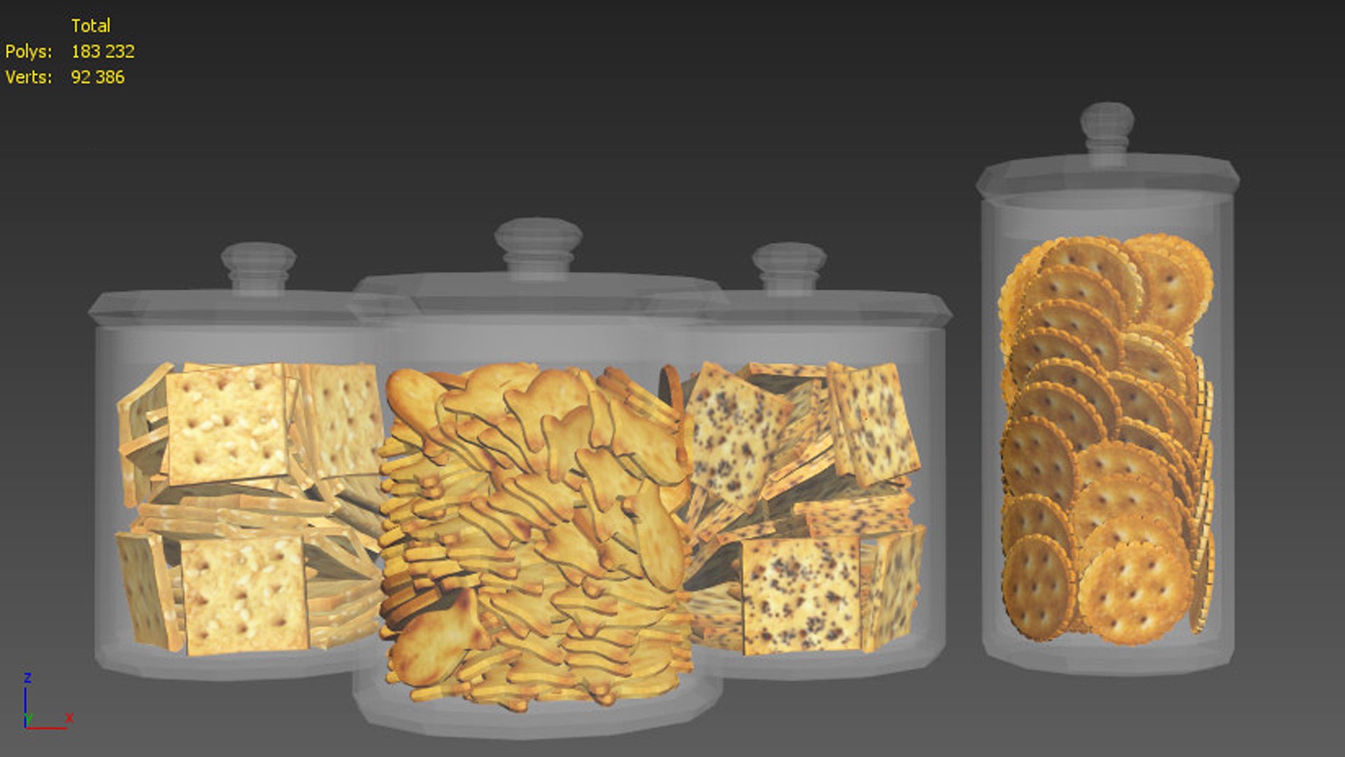 Cookie Jars 3 3D Model - TurboSquid 1914141