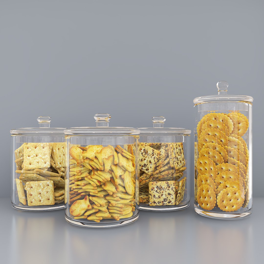 Cookie Jars 3 3D Model - TurboSquid 1914141