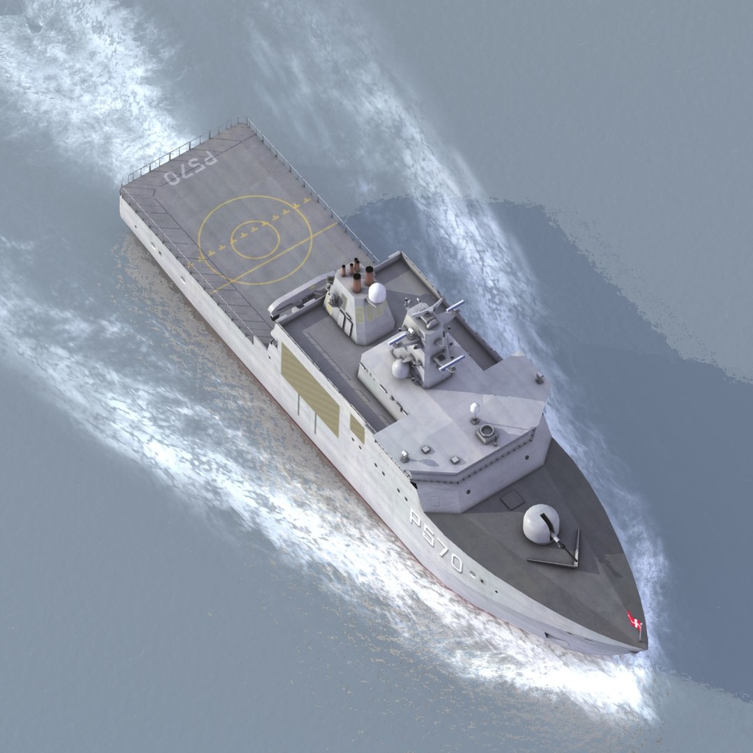3d Model Knud Rasmussen Patrol Navy Ships