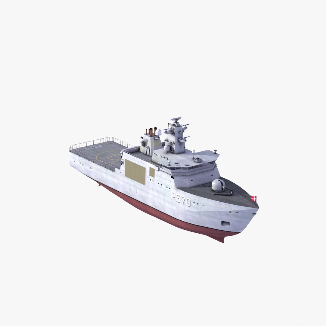 3d Model Knud Rasmussen Patrol Navy Ships