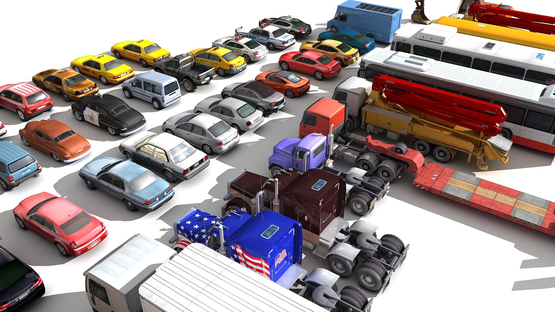 3D 73 Generic Vehicles Pack - TurboSquid 2077688