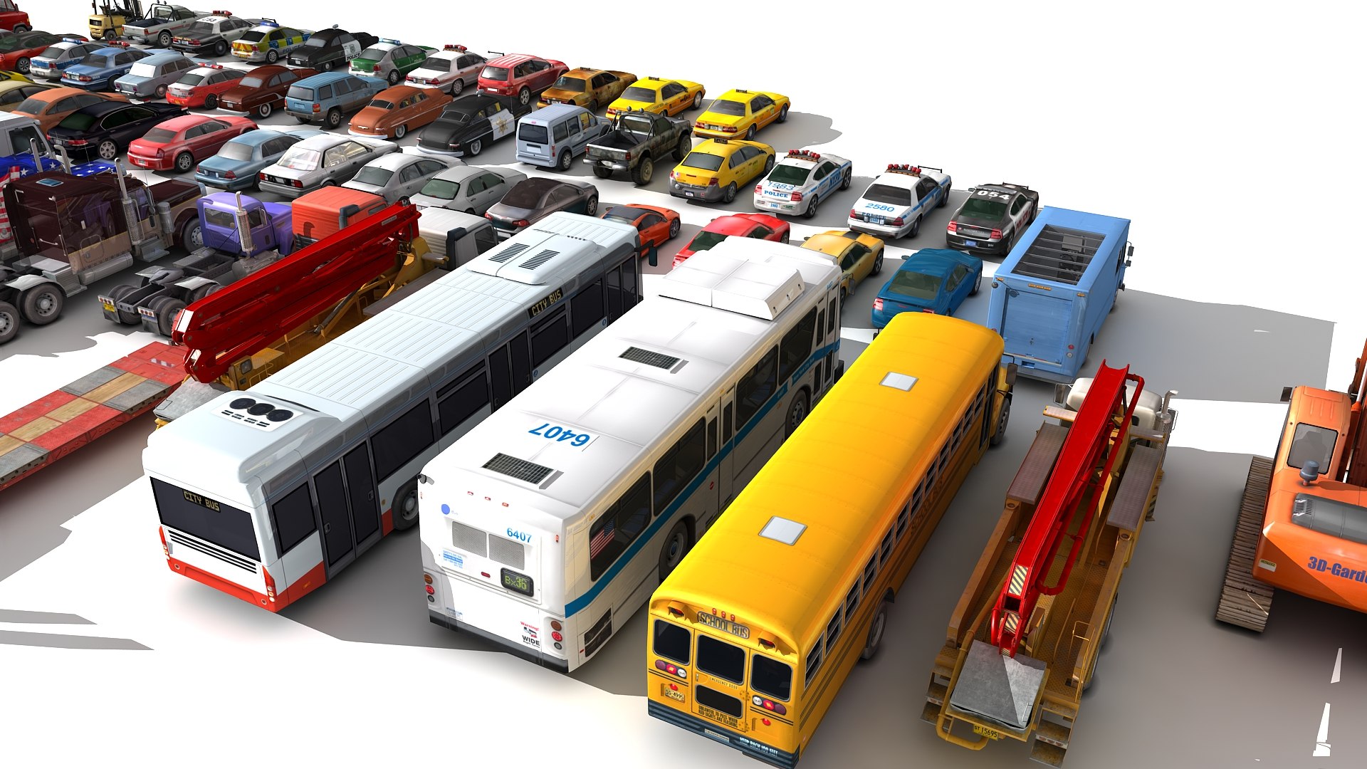3D 73 Generic Vehicles Pack - TurboSquid 2077688