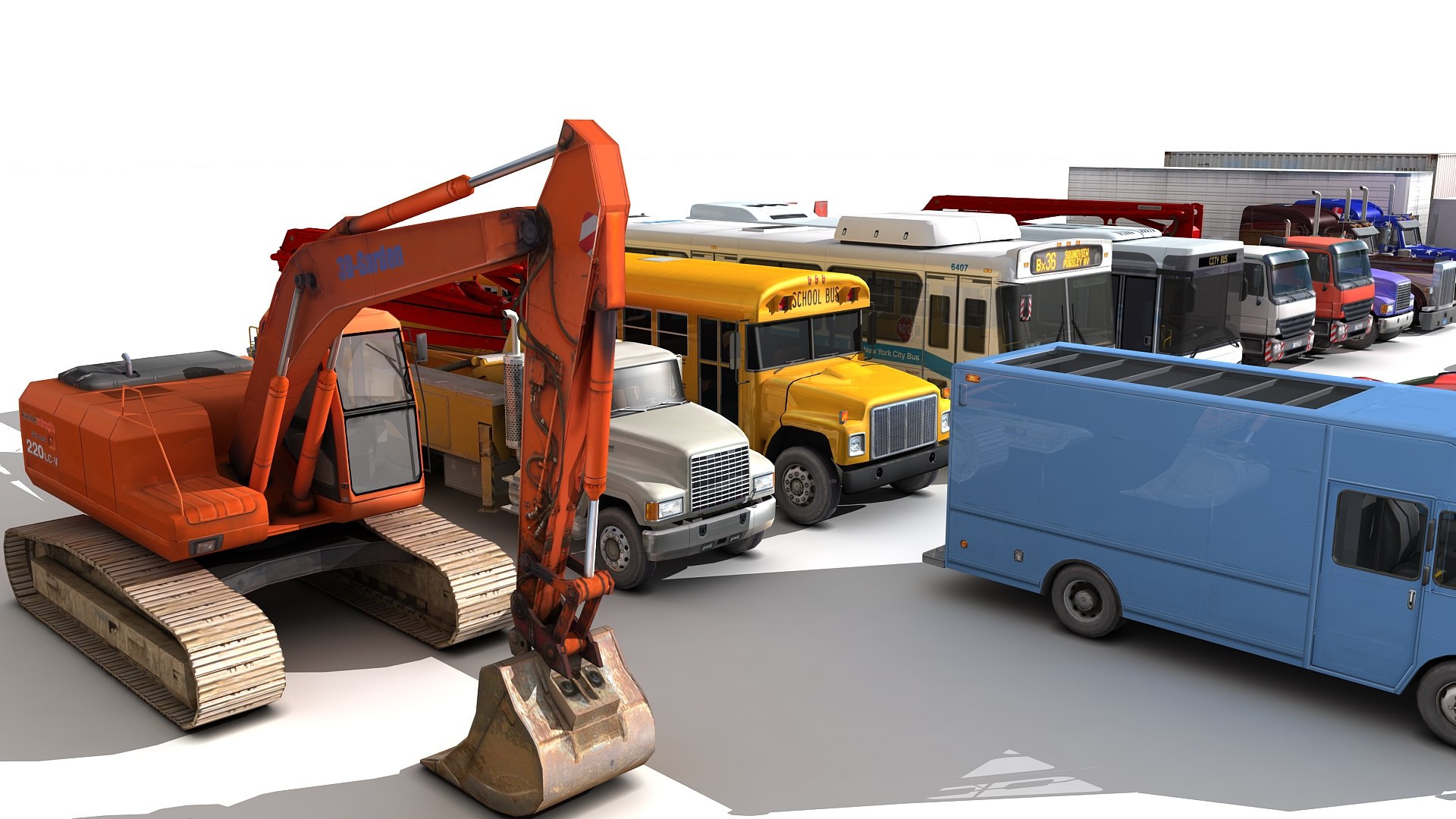 3D 73 Generic Vehicles Pack - TurboSquid 2077688