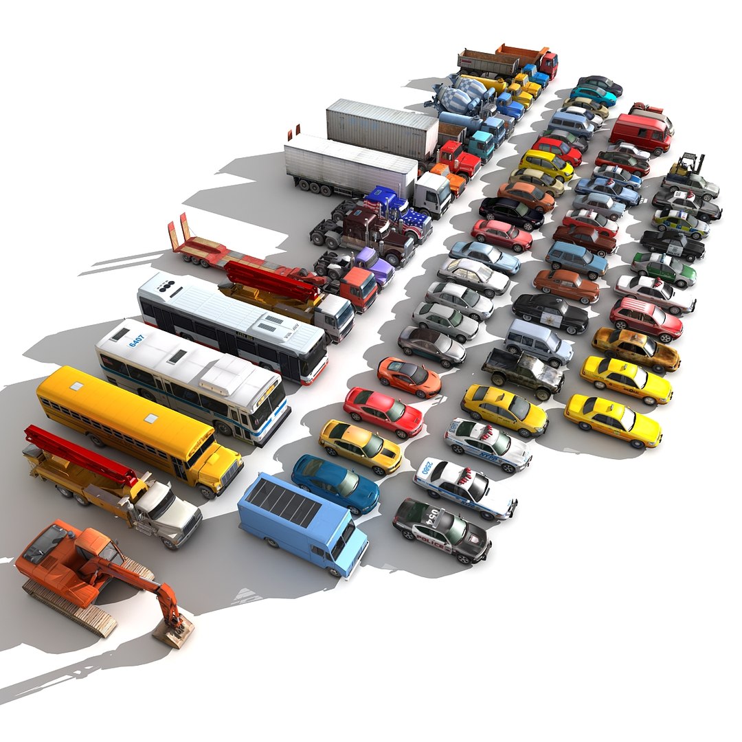 3D 73 Generic Vehicles Pack - TurboSquid 2077688