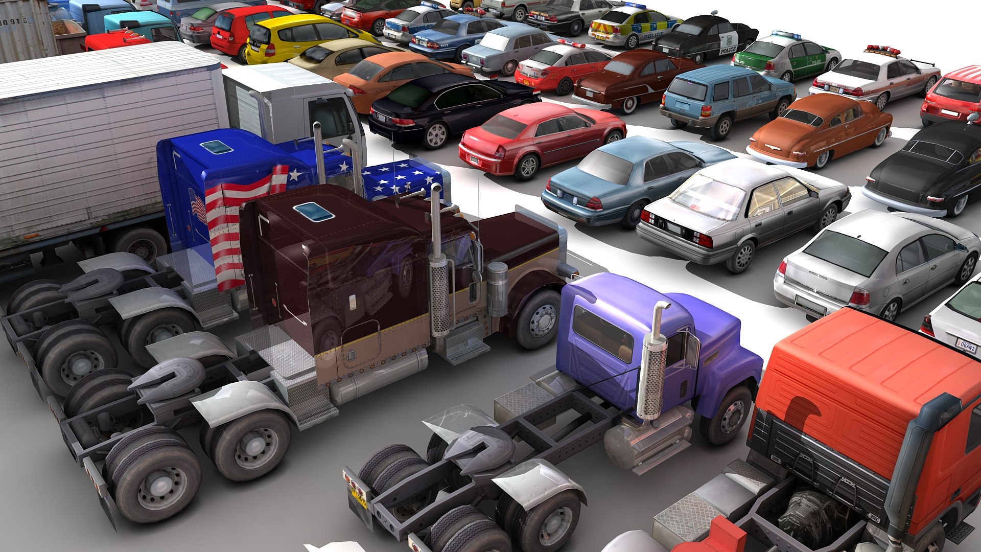 3D 73 Generic Vehicles Pack - TurboSquid 2077688