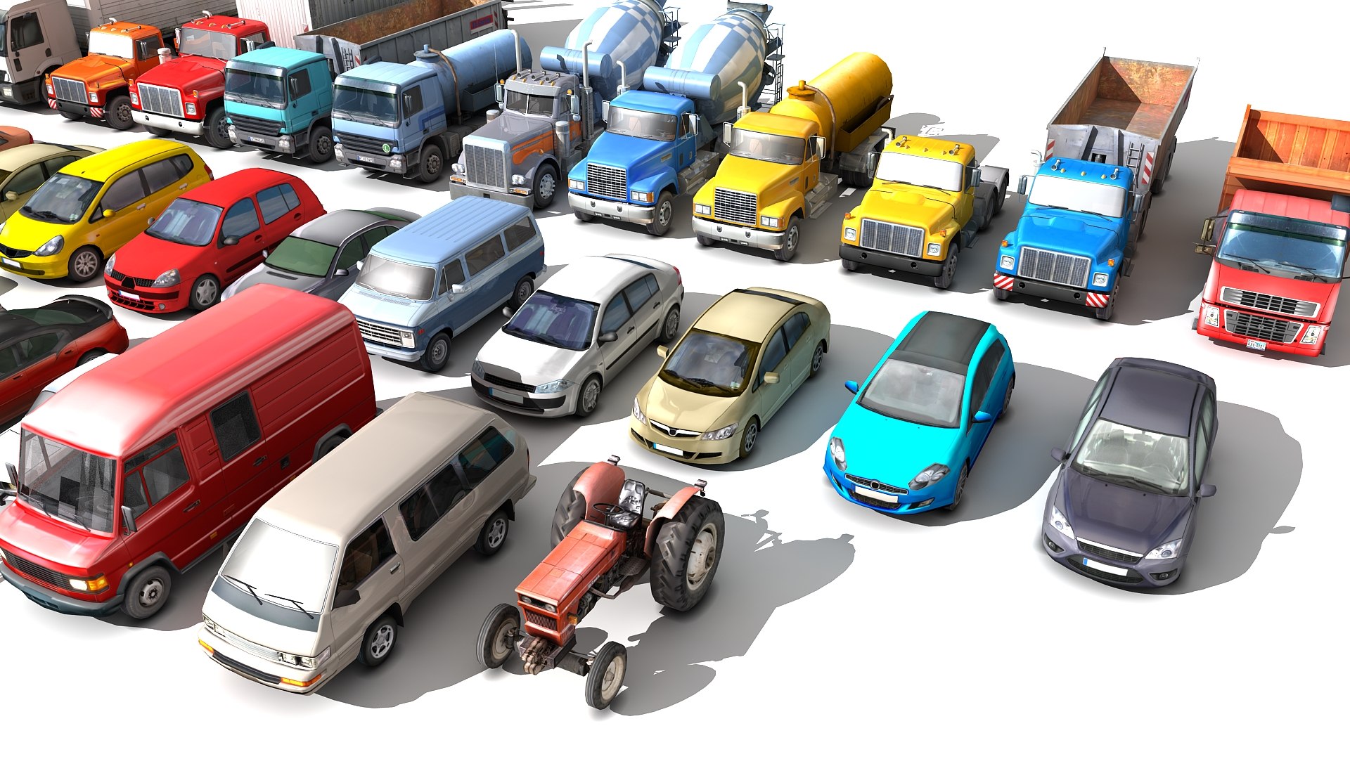 3D 73 Generic Vehicles Pack - TurboSquid 2077688