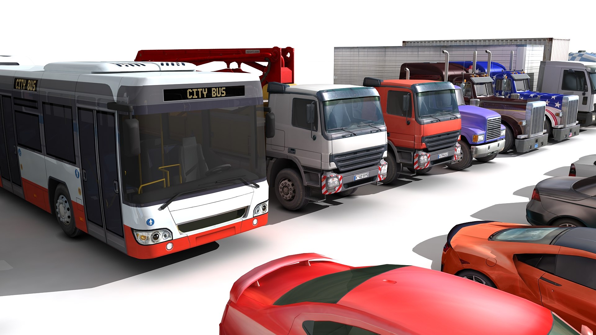 3D 73 Generic Vehicles Pack - TurboSquid 2077688