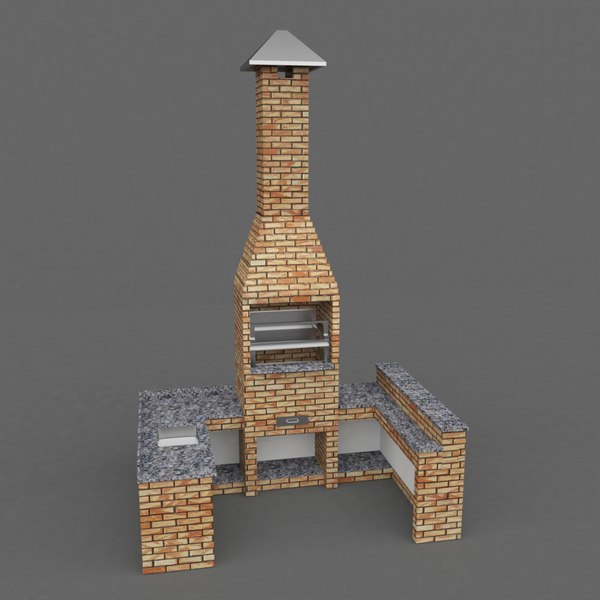 3d grill barbecue model