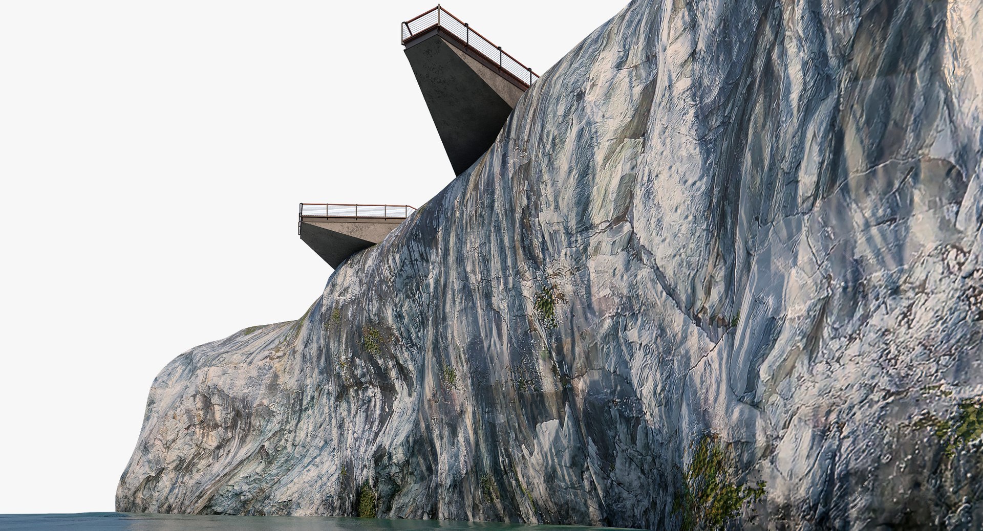 Cliff Rock Terrace 3D Model - TurboSquid 1473649