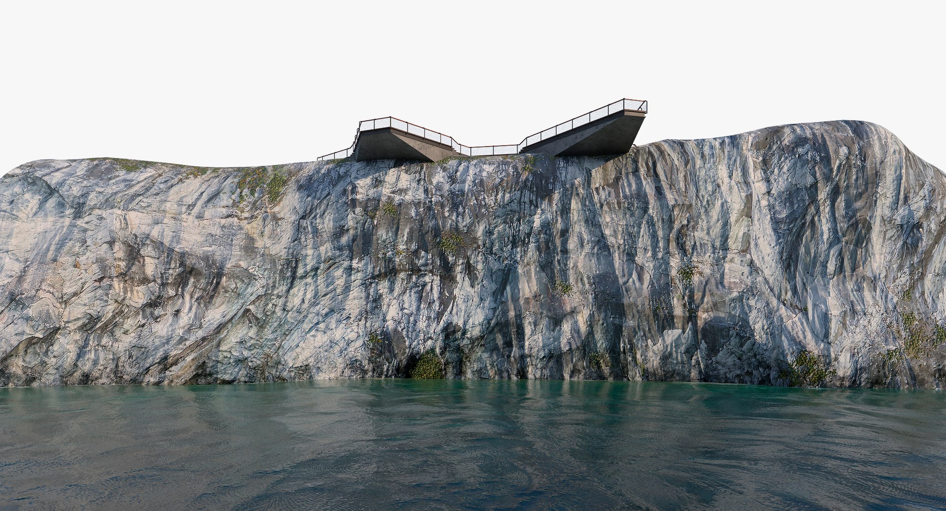 Cliff Rock Terrace 3D Model - TurboSquid 1473649