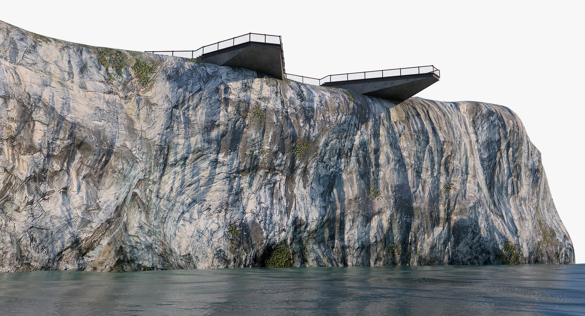 Cliff Rock Terrace 3D Model - TurboSquid 1473649