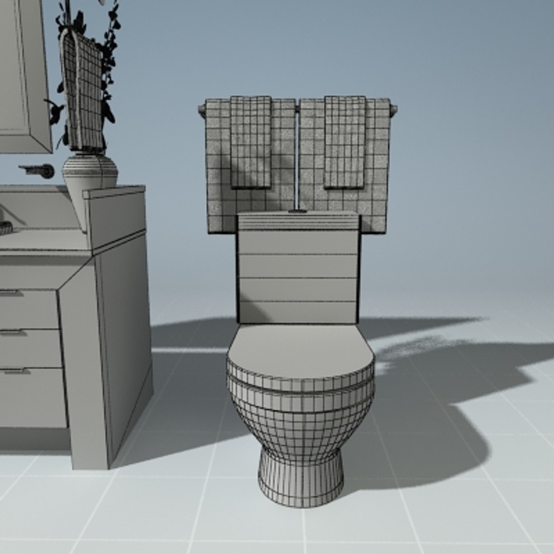 Bathroom Set 3d Model