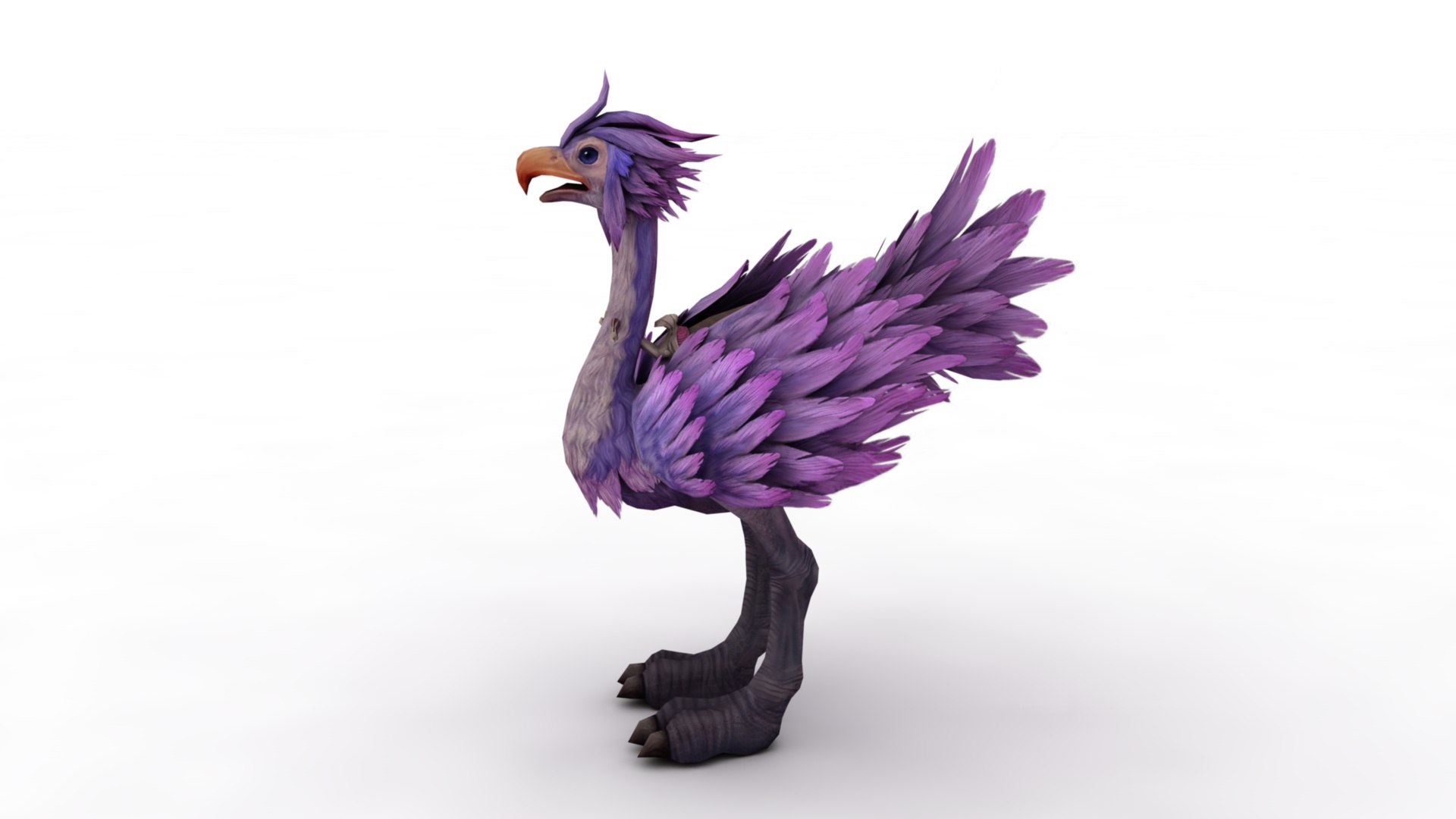 Cartoon Ostrich 3D Model - TurboSquid 2065942