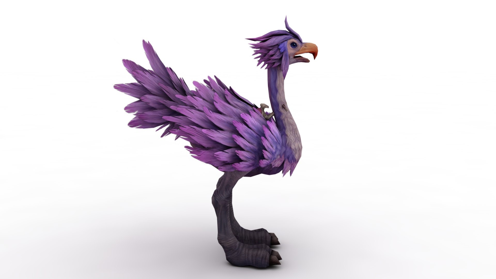 Cartoon Ostrich 3D Model - TurboSquid 2065942