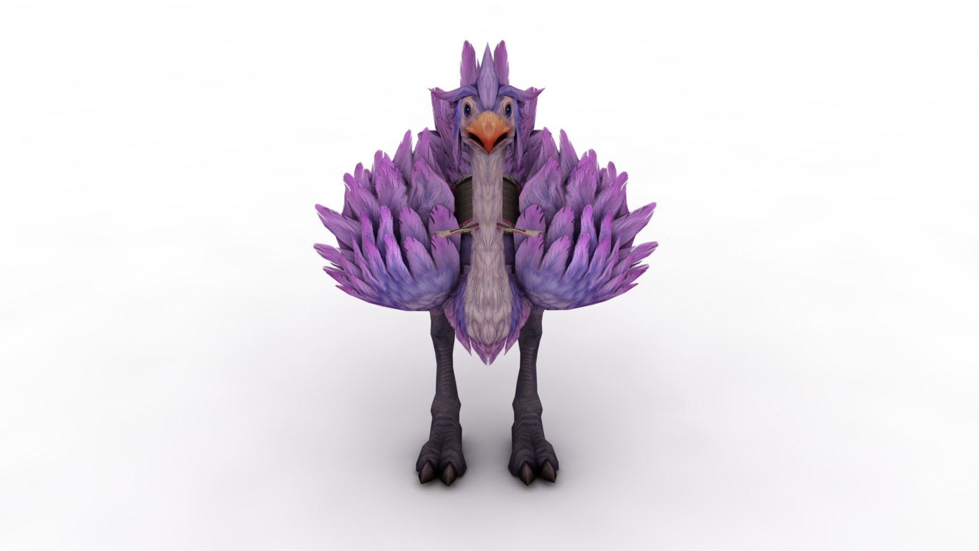 Cartoon Ostrich 3D Model - TurboSquid 2065942