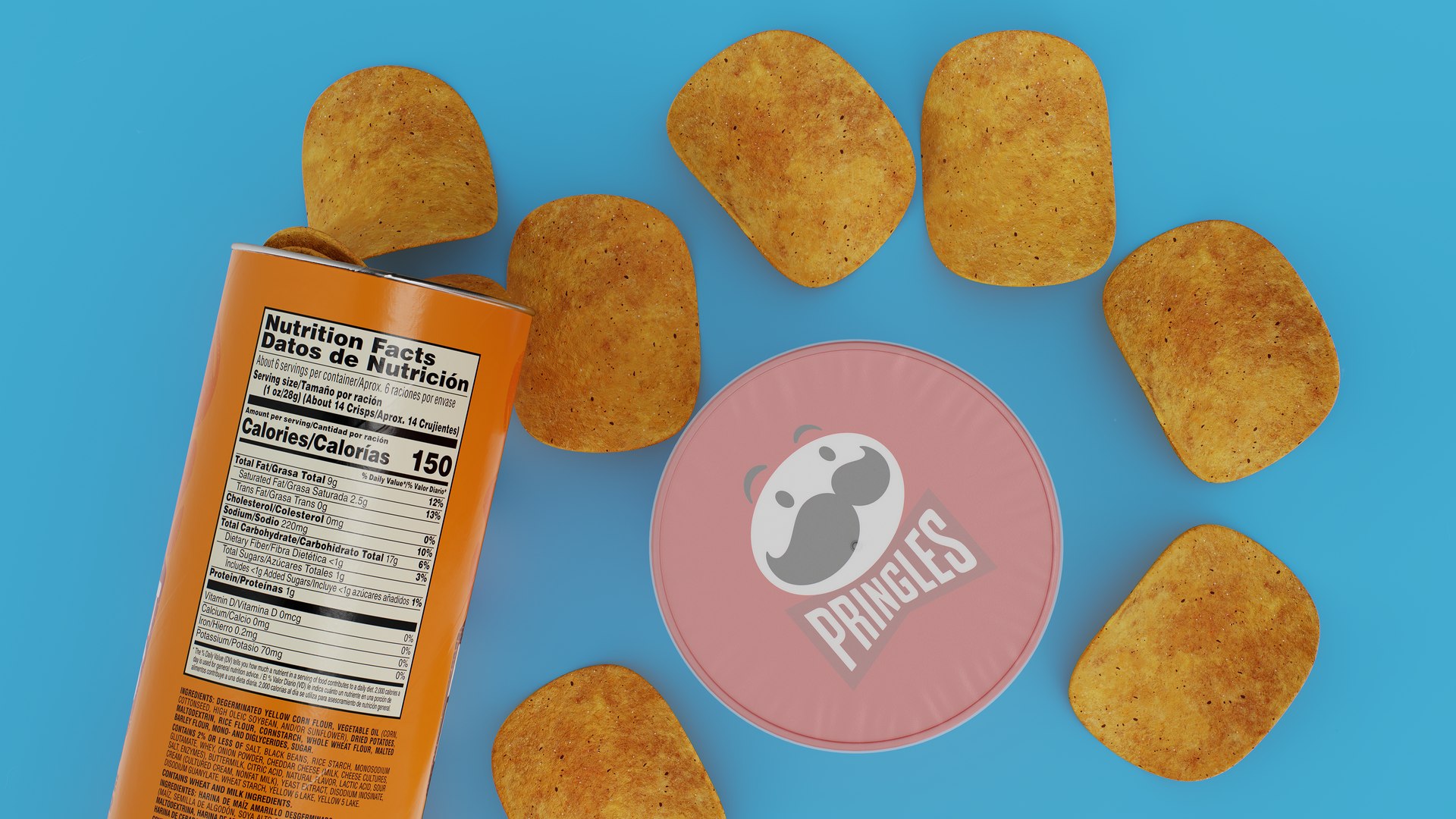 Pringles Harvest Blends - Farmhouse Cheddar Model - TurboSquid 2309263