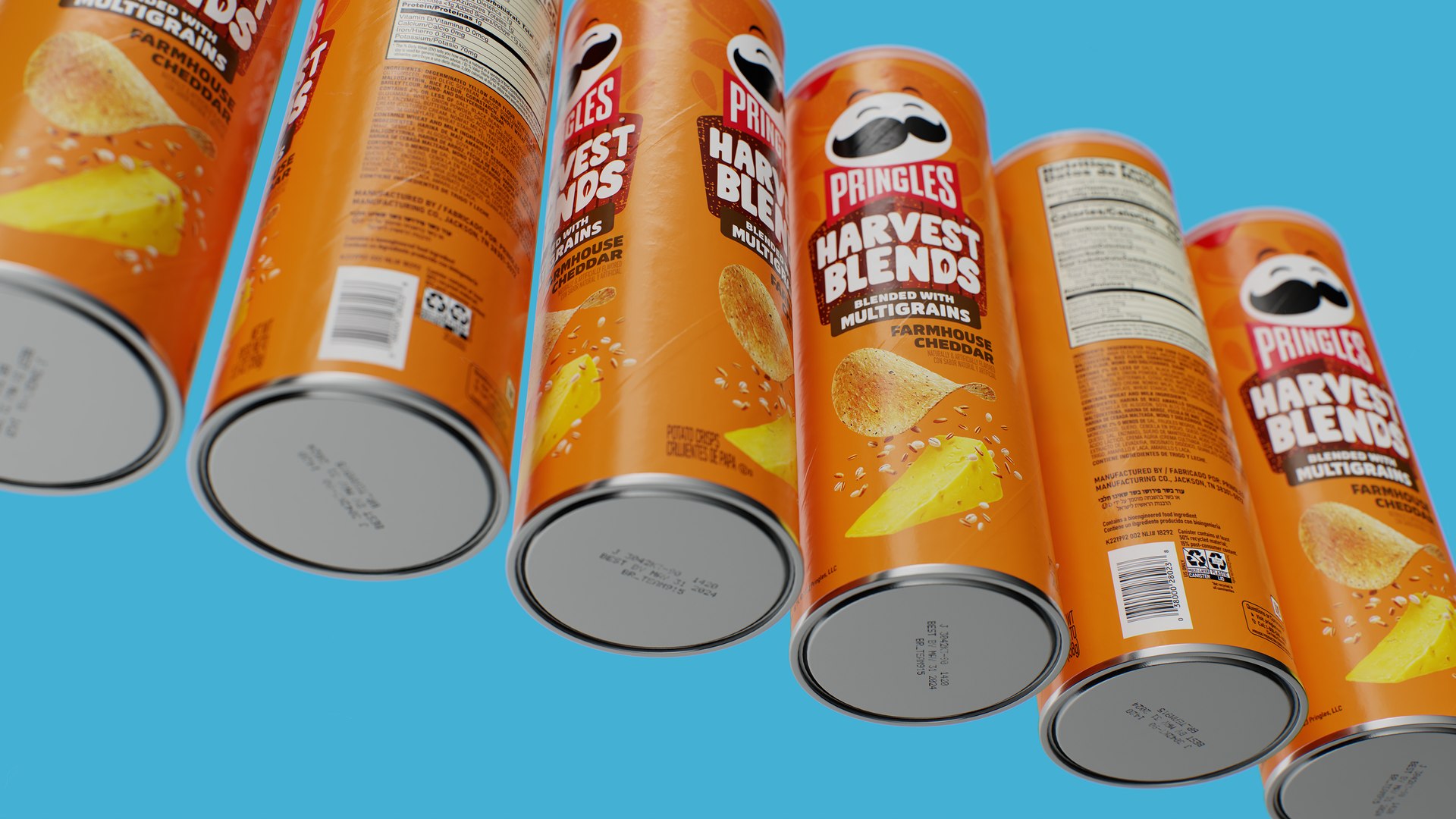 Pringles Harvest Blends - Farmhouse Cheddar Model - TurboSquid 2309263