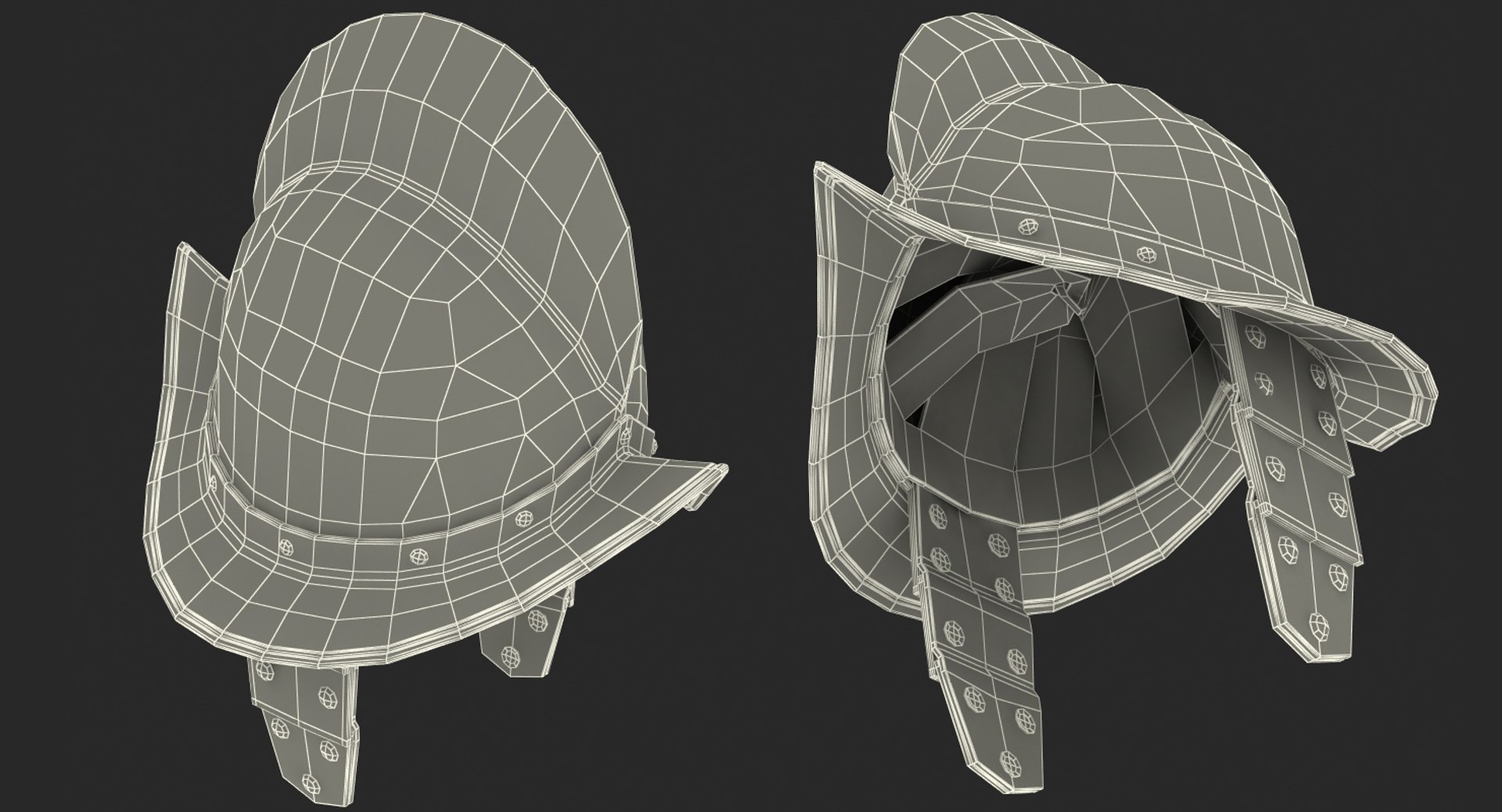 3D morion helmet wings model - TurboSquid 1160335
